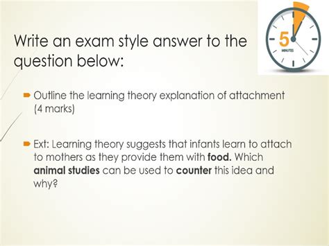 Learning Theory Of Attachment Lesson 5 Aqa Psychology Powerpoint