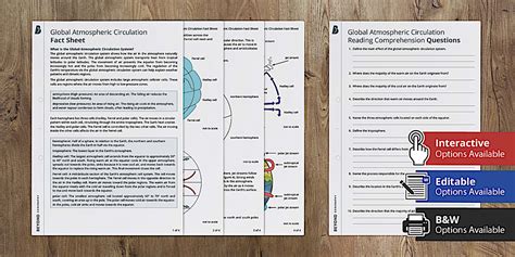 Gcse Global Atmospheric Circulation Reading Comprehension