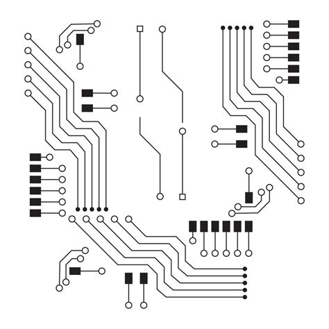 Computer Vector Background With Circuit 3413361 Vector Art At Vecteezy