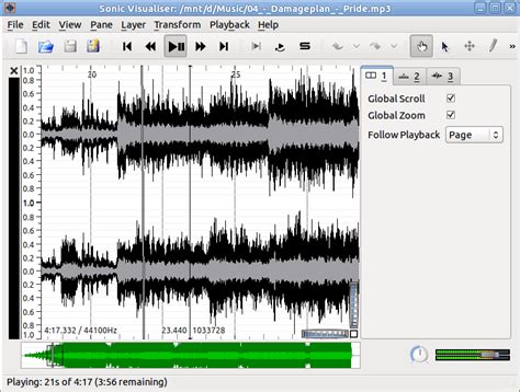 Ui Application For Viewing And Analysing The Contents Of Music Audio File Sonic Visualiser