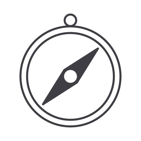 Compass Rose Navigation Cartography Equipment Line Design Icon 13161210 Vector Art At Vecteezy