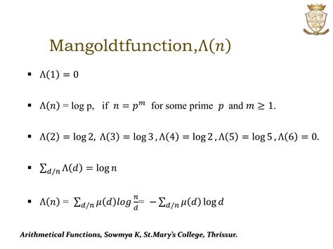 Mathematicsarithmetical Functions Pptx Physics Science