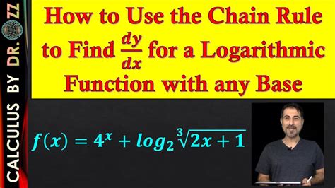 How To Use The Chain Rule To Find 𝒅𝒚𝒅𝒙 For A Logarithmic Function With