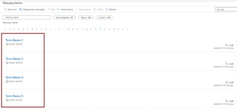Azure Purview Business Glossary David Alzamendi