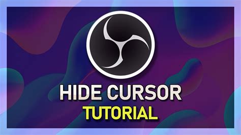 OBS Studio How To Hide Cursor YouTube