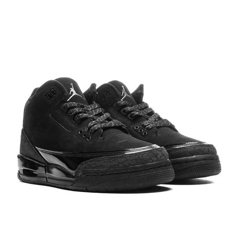 Air Jordan 3 Retro Black Cat Gs Blackdark Charcoalwhite Feature