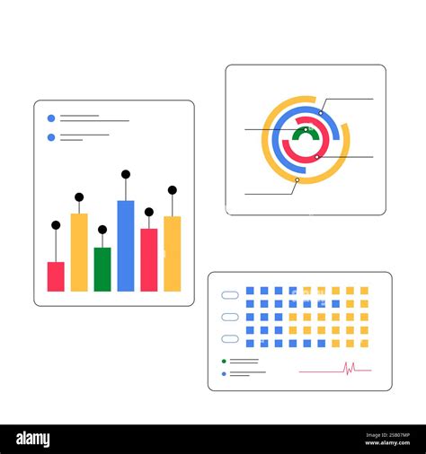 Data Visualization And Analytics In Flat Vector Illustration Symbolizing Statistical Analysis