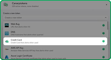 How Do I Create A Credit Card Canarytoken Thinkst Canary