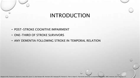 Post Stroke Dementia Pptx