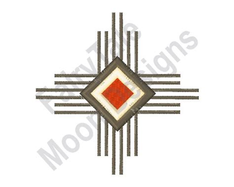 Four Directions Symbol Machine Embroidery Design Native American