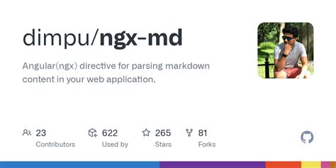 GitHub Dimpu Ngx Md Angular Ngx Directive For Parsing Markdown