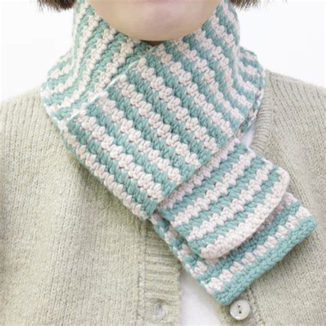 하운드 투스 스카프 Pattern Knitting