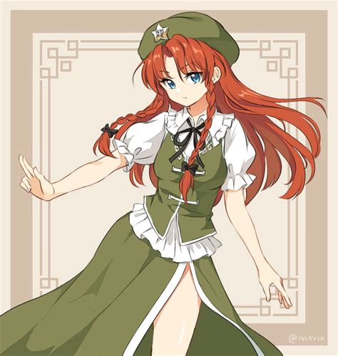 Hong Meiling Touhou Drawn By Iviavix Danbooru