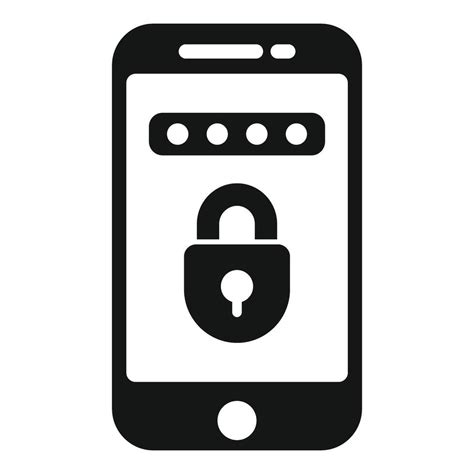 Mobile Phone Showing Password Protected Screen With Closed Lock Icon 49555296 Vector Art At Vecteezy