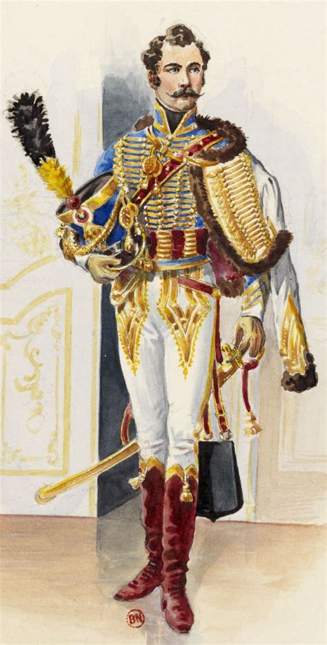 Officier, 5e Hussards, tenue de gala, 1807 | Guerre napoléonienne ...