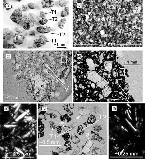 Photographs And Photomicrographs Of Pyroclasts From The El Jorullo Ash