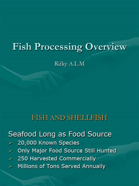 3 Fish Processing Overview Pdf Shellfish Fish