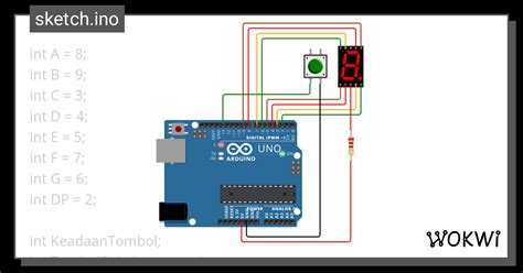 seven segment wokwi esp32 stm32 arduino simulator