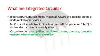 Linear Integrated Circuits Introduction To IC Pptx Consumer Electronics Technology Computing