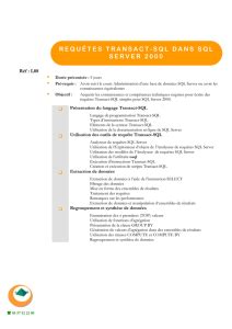 SQL Server 2012 Progammation TRANSACT SQL