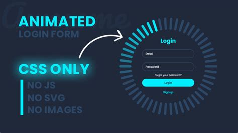 Animated Login Form In Html And Css Only