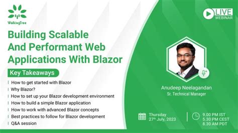 Walkingtree Technologies On Linkedin Building Scalable And Performant Web Applications With Blazor