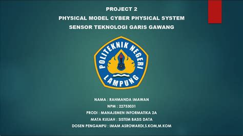 22753031 Project 2 Cyber Physical System Sistem Basis Data Youtube