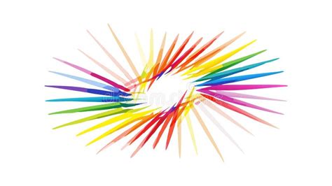 Colorful Abstract Radial Pattern Vibrant Design Element Vector Design Generative Ai Stock