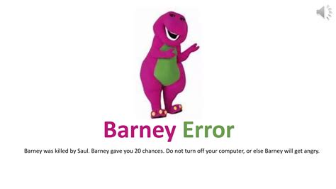 Barney Error 1 Pptx