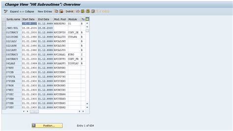 S AHR 61006788 SAP Tcode IMG Activity OHAMX PAY003 Transaction Code