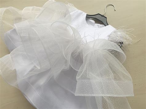 Рокля за кръщене на волани Детски дрехи за кръщене шаферски и официални рокли Kate Shop