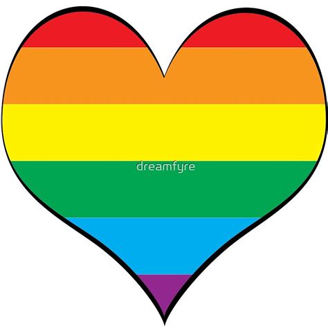 Lgbt Pride Heart By Dreamfyre Redbubble