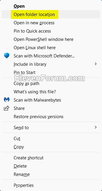 Add Or Remove Open File Location And Open Folder Location Context