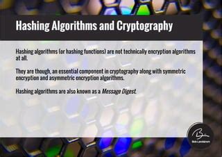 The MD5 Hashing Algorithm PPT