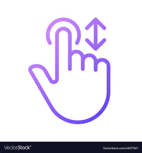 scrolling vertically gradient linear icon vector image