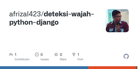Github Afrizal423deteksi Wajah Python Django