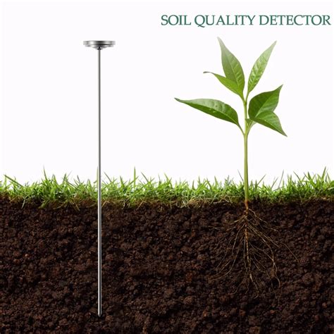 퇴비 토양 테스터 측정 프로브 스테인레스 스틸 온도계 정원 잔디 용 티몬