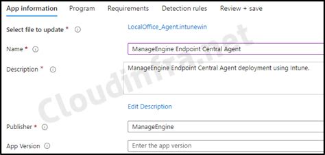 Deploy Manageengine Endpoint Central Agent Using Intune