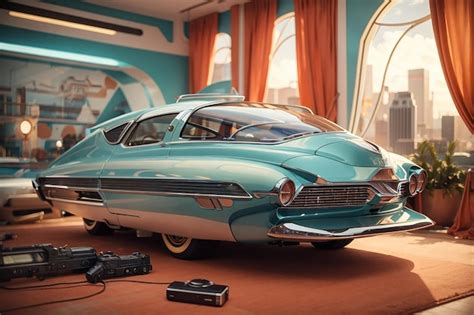 Premium Photo Retro Futurism Redux A Blast From The Past In Tomorrow
