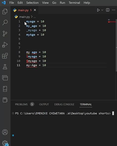 Rules For Assigning Variable Emechicode Youtube