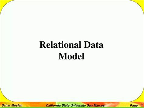 Ppt Relational Data Model Powerpoint Presentation Free Download Id