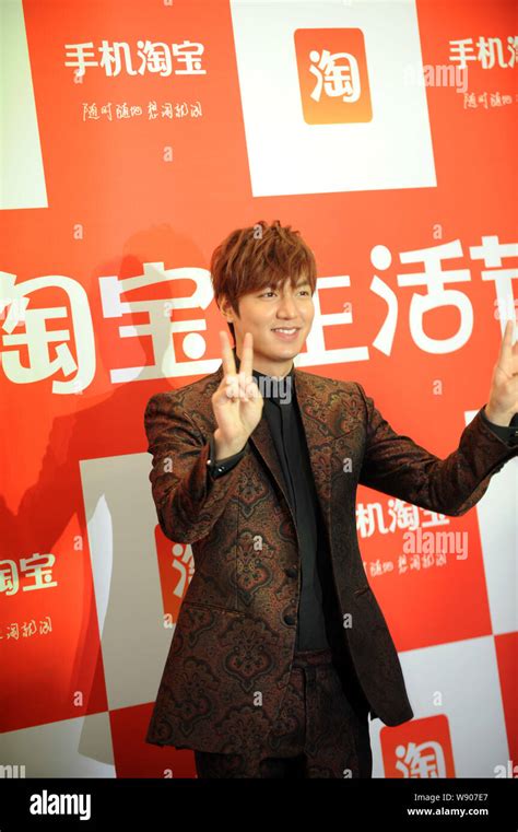South Korean Actor Lee Min Ho Poses During An Interview Before A