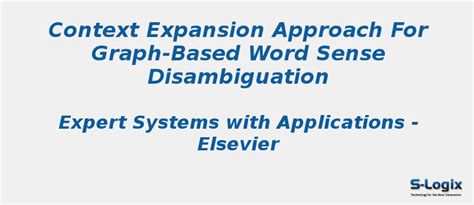 context expansion approach for graph based word sense s logix