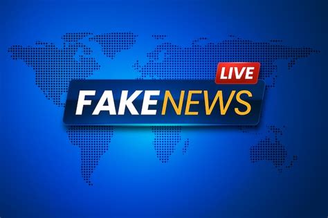 가짜 뉴스 배경 개념 무료 벡터
