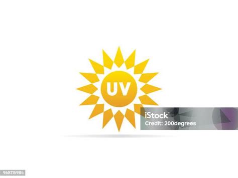 Sun 로고 기호 자외선 Uv 방사선 아이콘 벡터 일러스트 레이 션 건강한 생활방식에 대한 스톡 벡터 아트 및 기타 이미지 건강한 생활방식 노랑 디자인 Istock