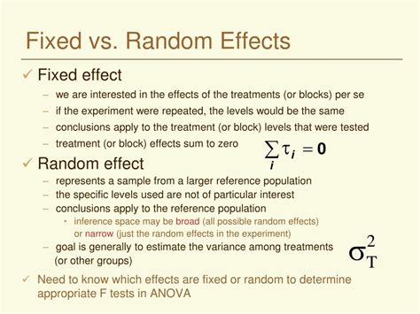 ppt fixed vs random effects powerpoint presentation free download