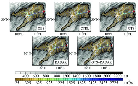 Spatial Distribution Of The Elevation And Streamflow In The Qingjiang