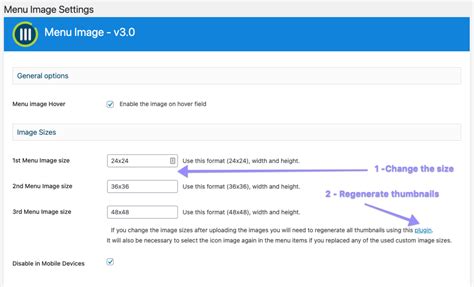 Add Custom Menu Image Sizes