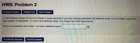Solved Hw8 Problem 2 Previous Problem Problem List Next