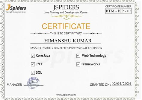 Himanshu Kumar On Linkedin Java Fullstackdeveloper Certification